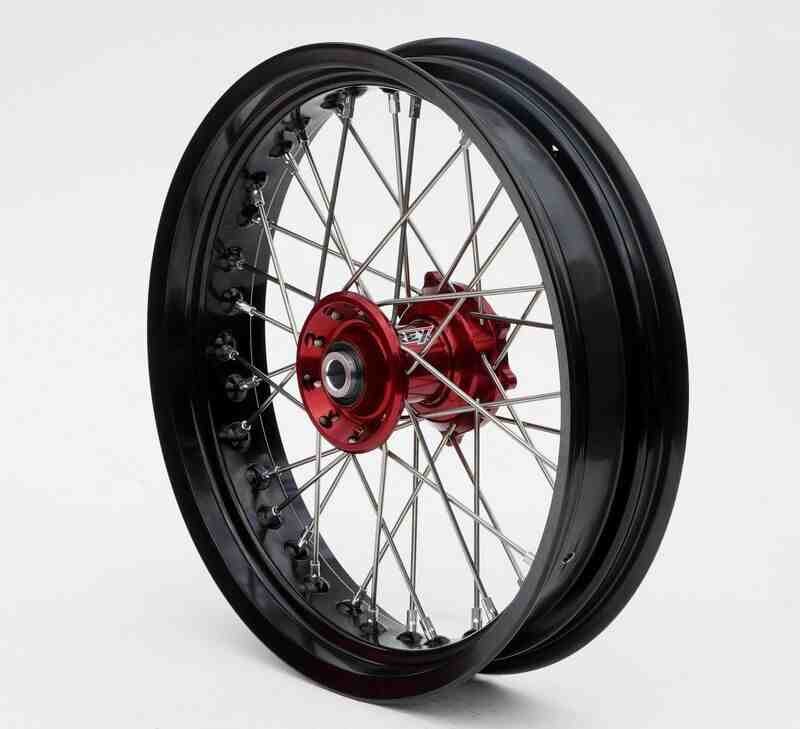 RUEDA COMPLETA DELANTERA SUPERMOTARD RFX EXCEL HONDA CR/CRF 17X3.50...