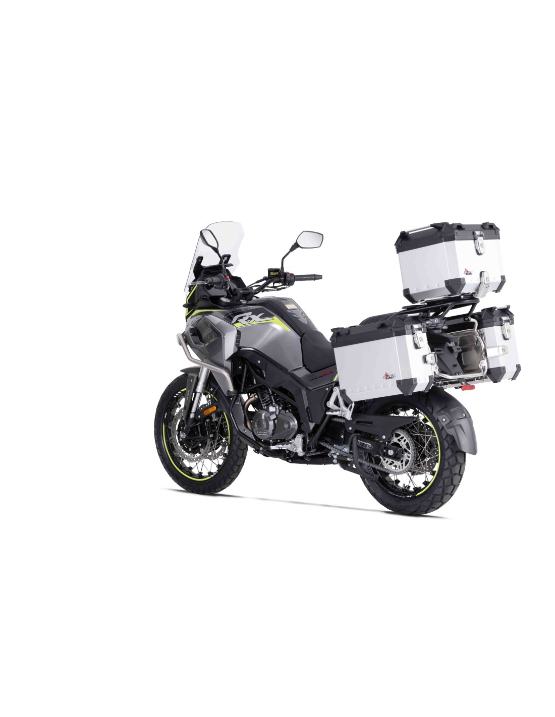 CYCLONE RX4 EXPLORER GRIS - 3 MALETAS ALUMINIO - ENDUROLEON