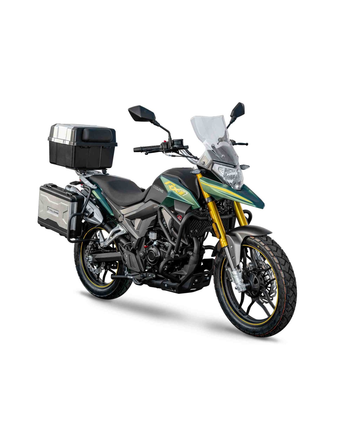 CYCLONE RX1 125 PRO EURO5+ NEGRA VERDE - ENDUROLEON