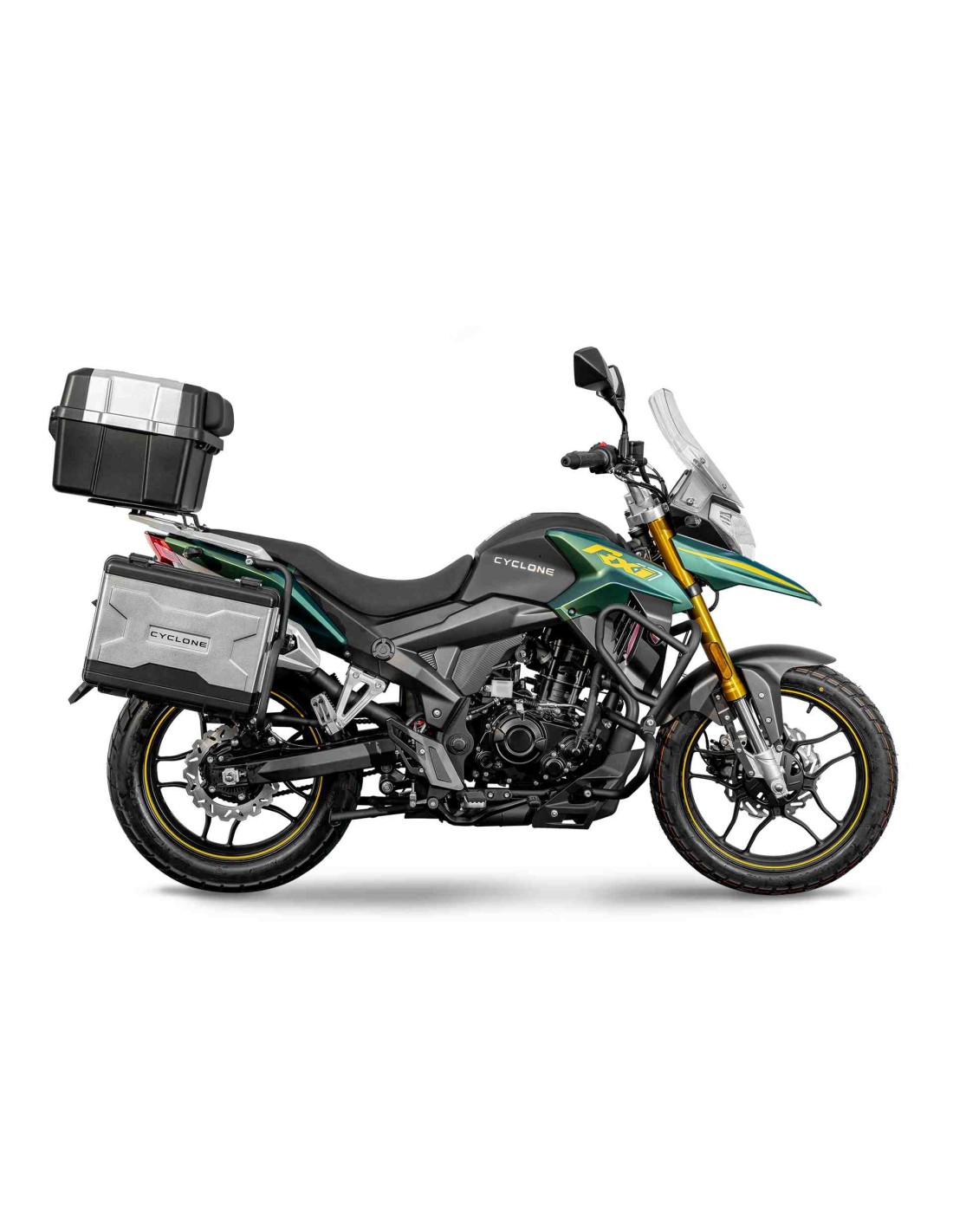 CYCLONE RX1 125 PRO EURO5+ NEGRA VERDE - ENDUROLEON