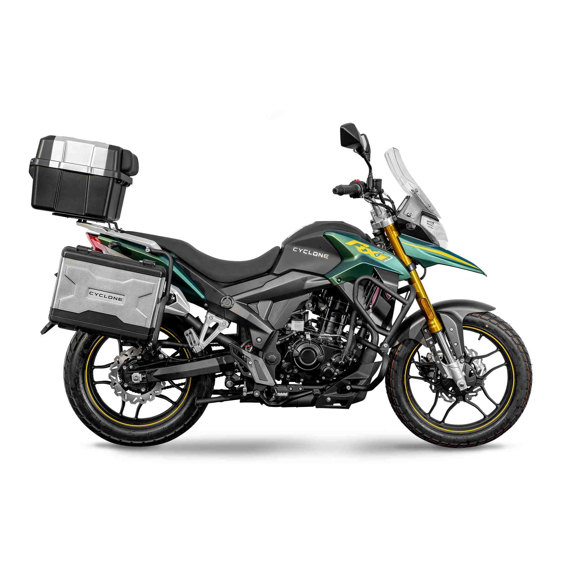 CYCLONE RX1 125 PRO EURO5+ NEGRA VERDE - ENDUROLEON