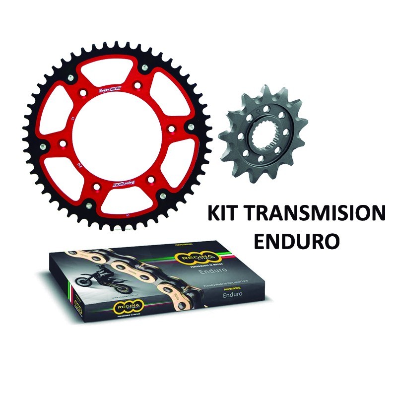 KIT DE TRANSMISION COMPLETO ENDURO REGINA ZRA - CORONA MIXTA - PIÑO...
